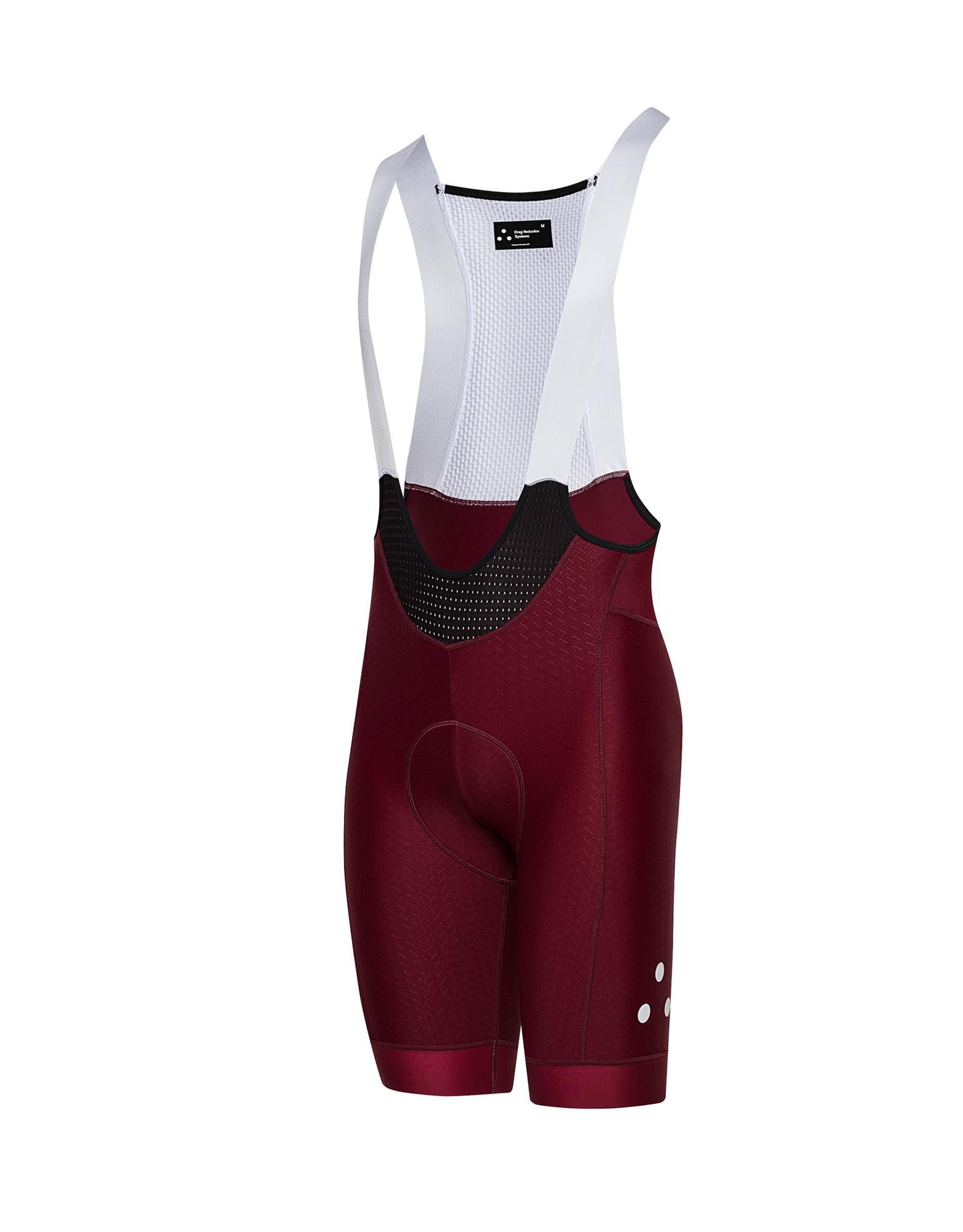 Men’s Fluid Cycling Bib - Maroon – Drag Reduction Systems (DRS) - NYC ...